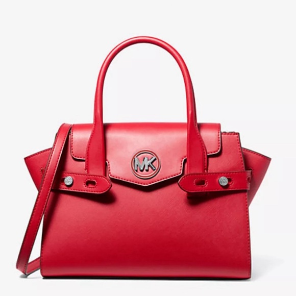 Michael Kors | Bags | Michael Kors Carmen Medium Belted Satchel Bright ...